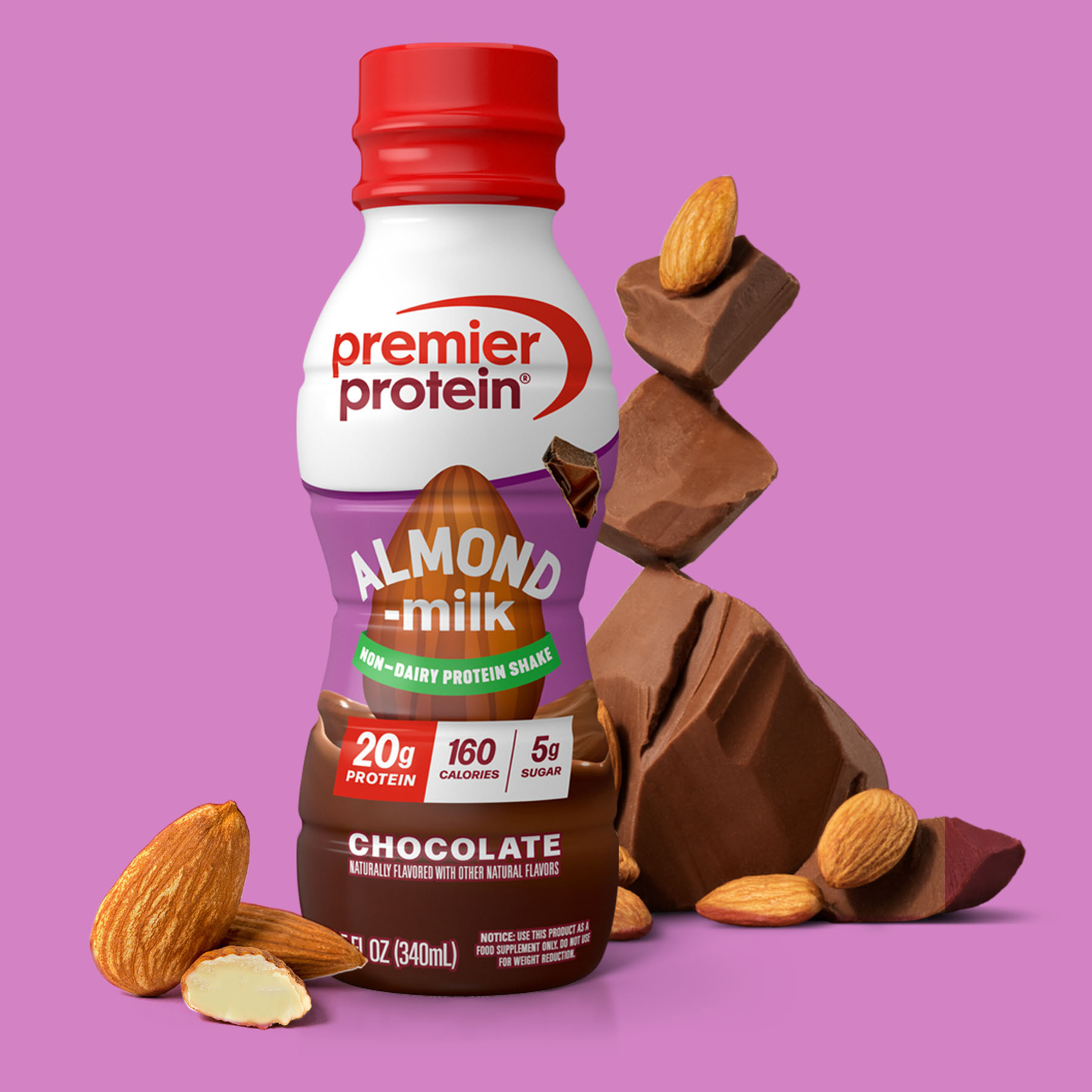 Chocolate Almondmilk Non-Dairy Protein Shake | Premier Protein