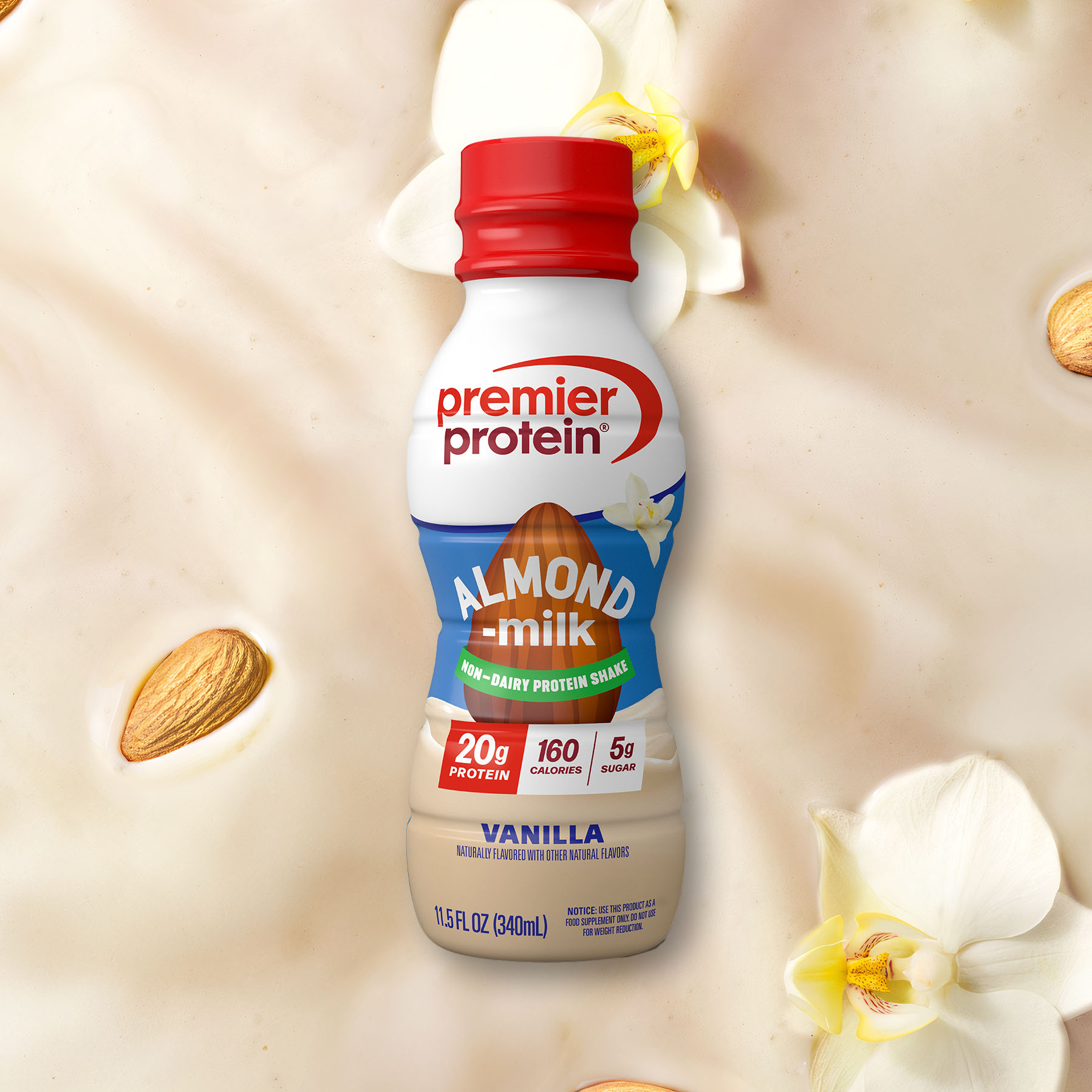 Vanilla Almondmilk Non-Dairy Protein Shake | Premier Protein