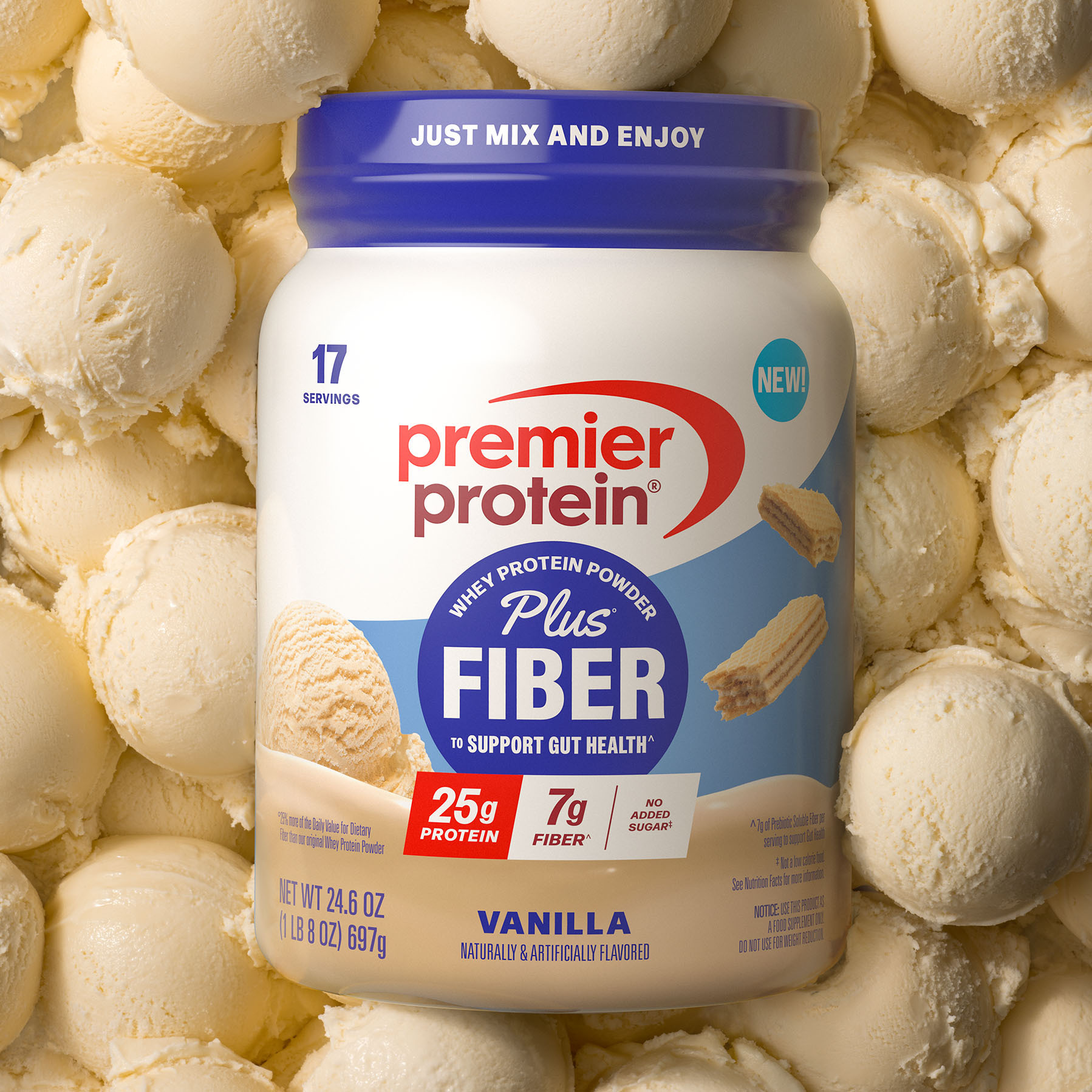 Vanilla Protein Plus Fiber Powder | Premier Protein