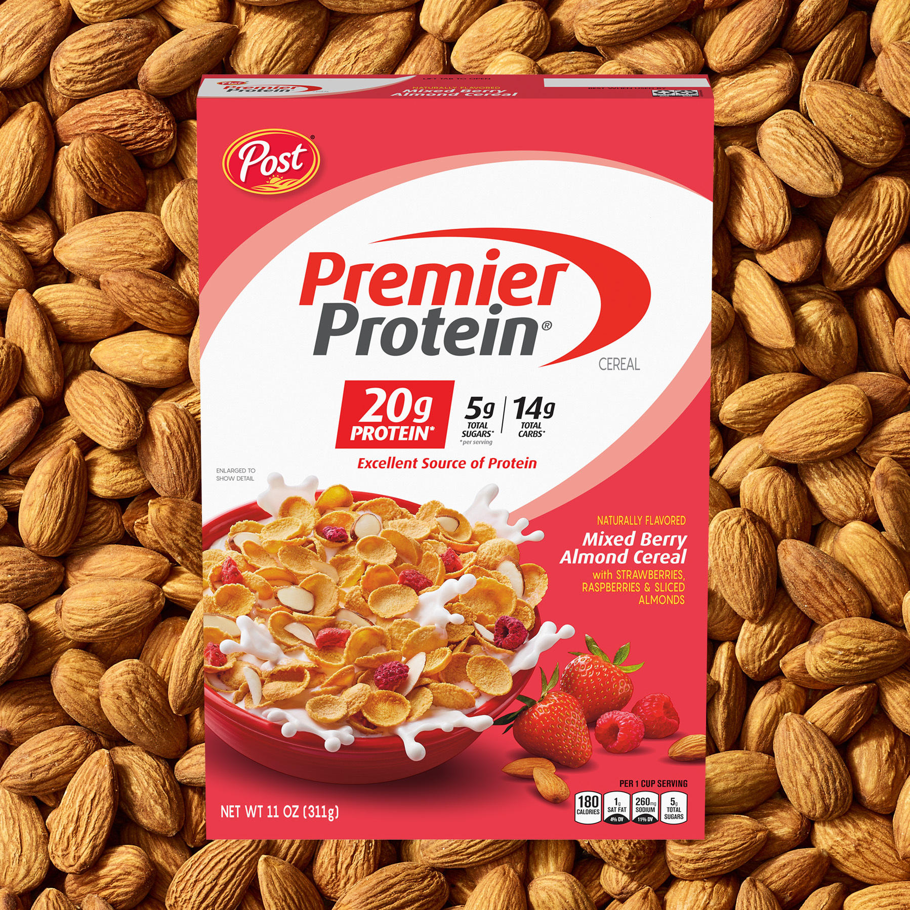 Mixed Berry Almond Protein Cereal | Premier Protein